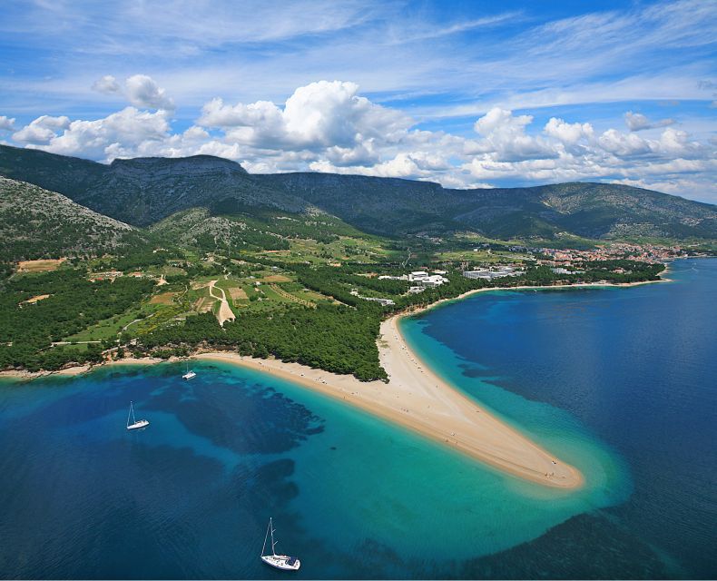 From Bra: Panoramic Flight over Bra, Hvar, olta, & Split - Key Points