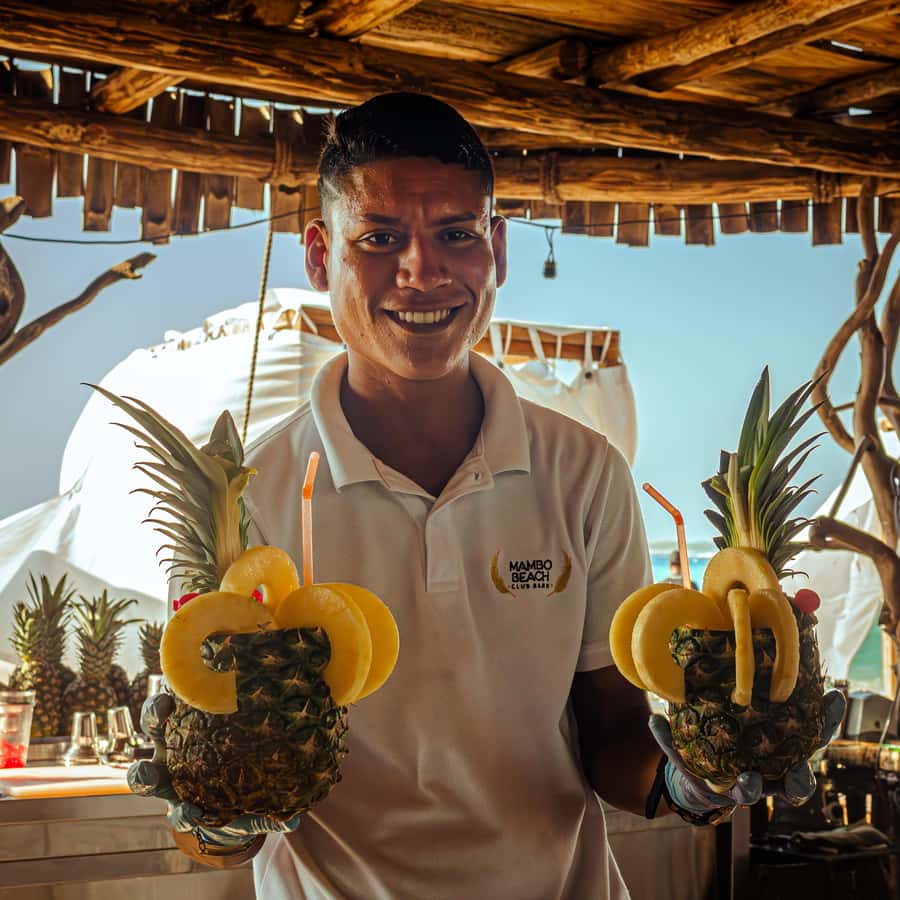 Full day at Isla baru playa blanca in Mambo Beach club