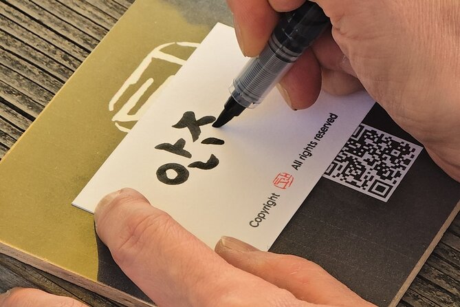 Korean Calligraphy class with Artwork | The Abroad Guide
